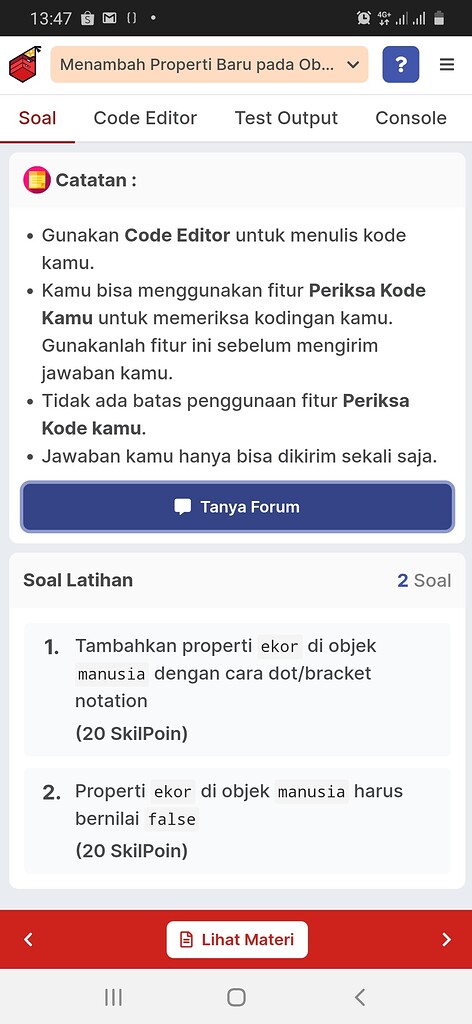 Menambah properties baru pada Object - JavaScript - Forum Skilvul Menambah properties baru pada Object - JavaScript - Forum Skilvul